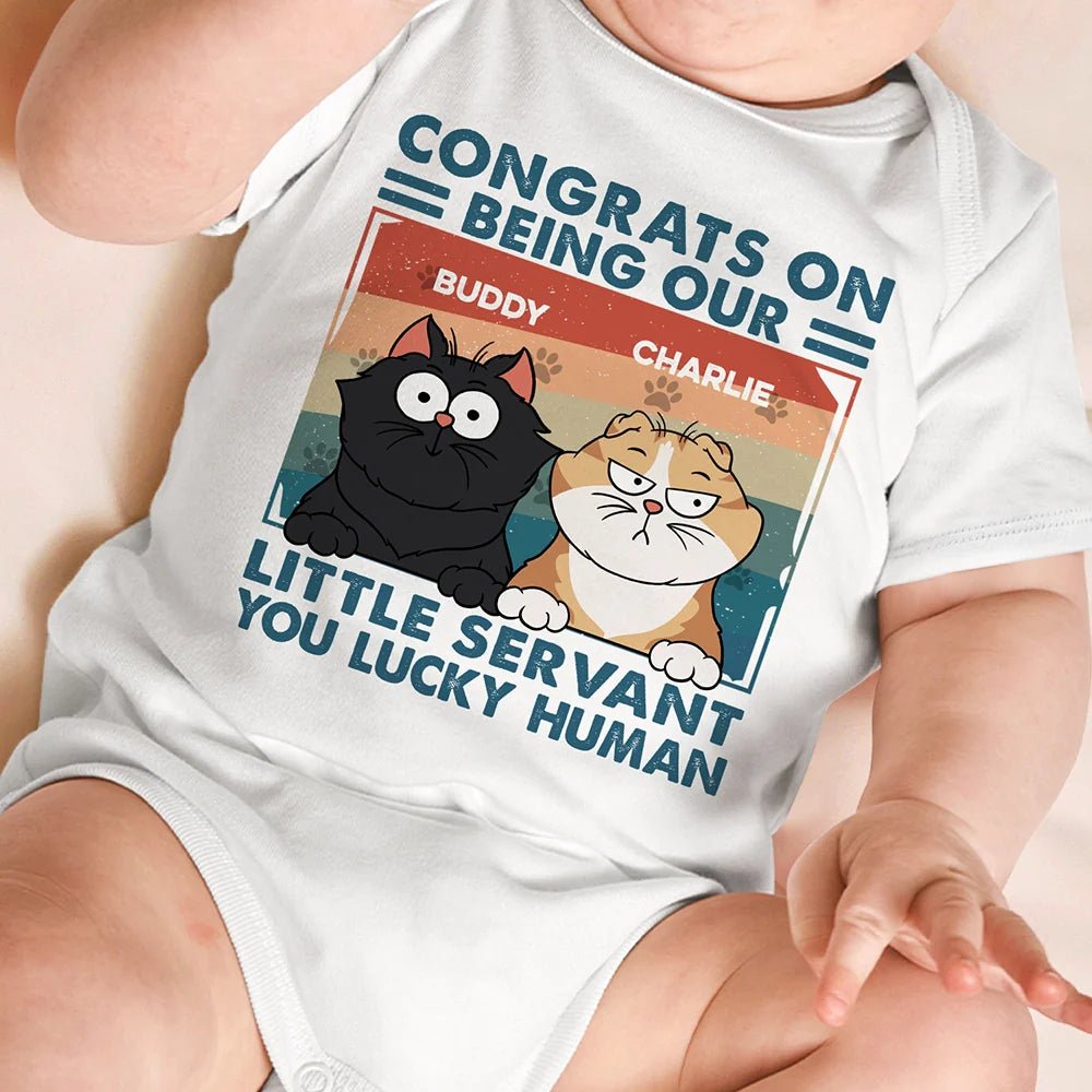 Congrats On Being My Little Servant - Personalized Baby Onesie – Wander ...